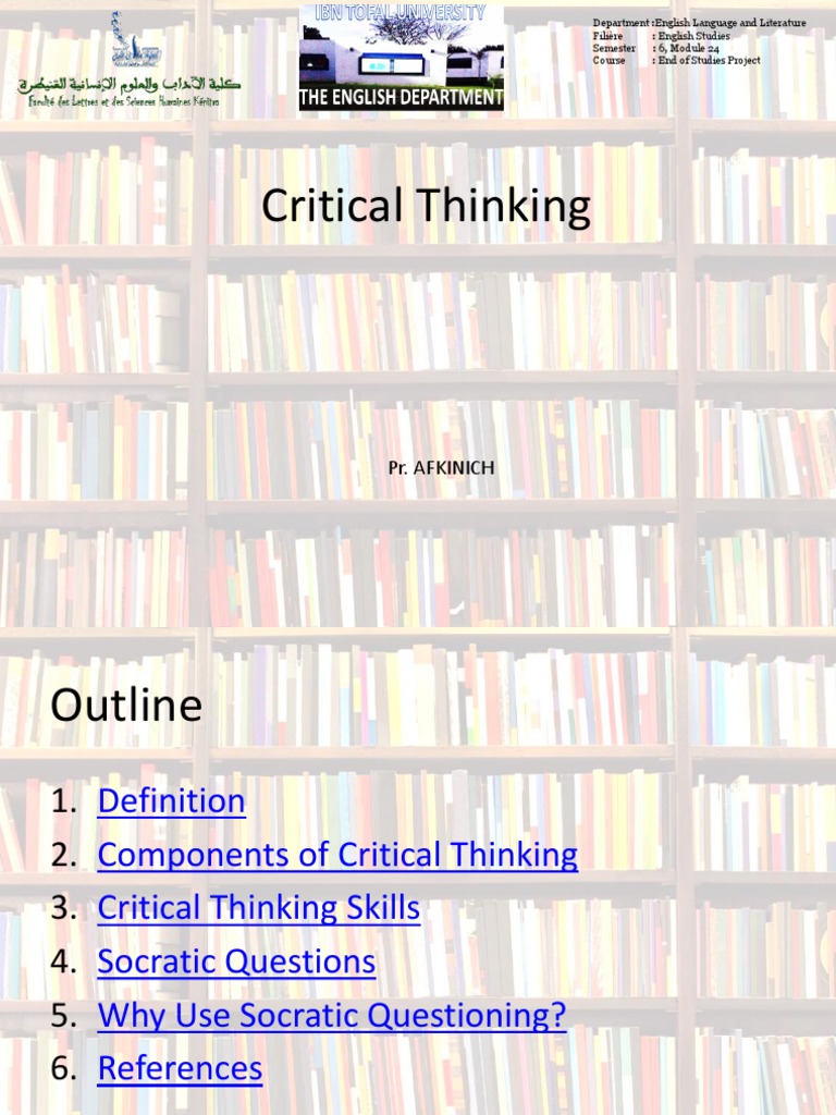 01 ESP - Critical Thinking | PDF | Critical Thinking | Applied Psychology