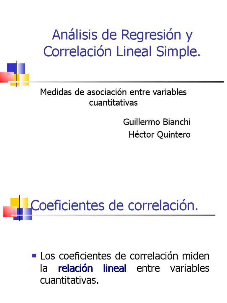 Analisis de Regresion Lineal PDF | PDF | Regresión lineal | Análisis de regresión