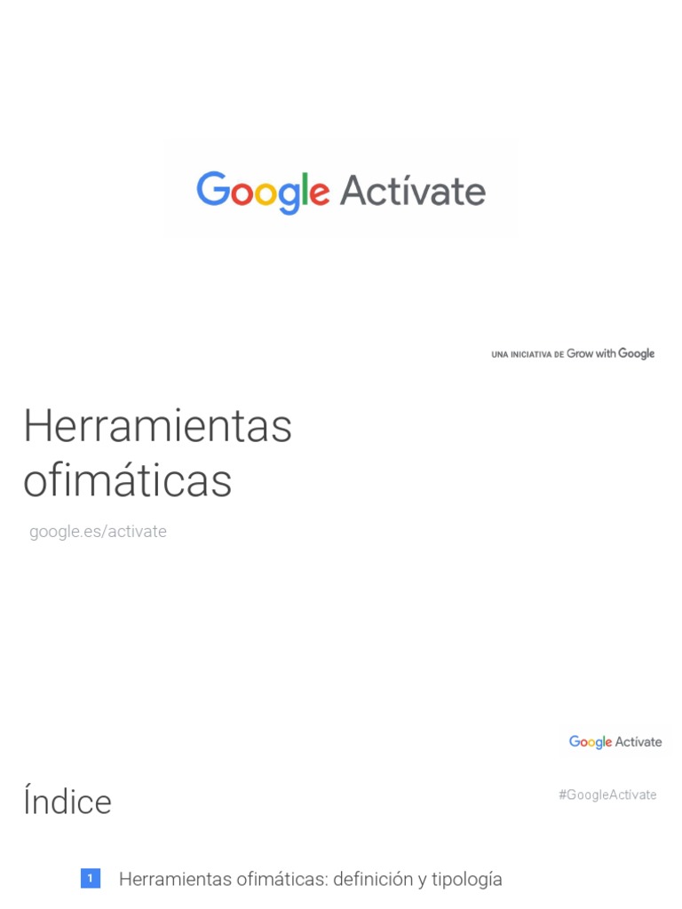 5.1. Herramientas Ofimáticas | PDF | Microsoft Office | Software libre
