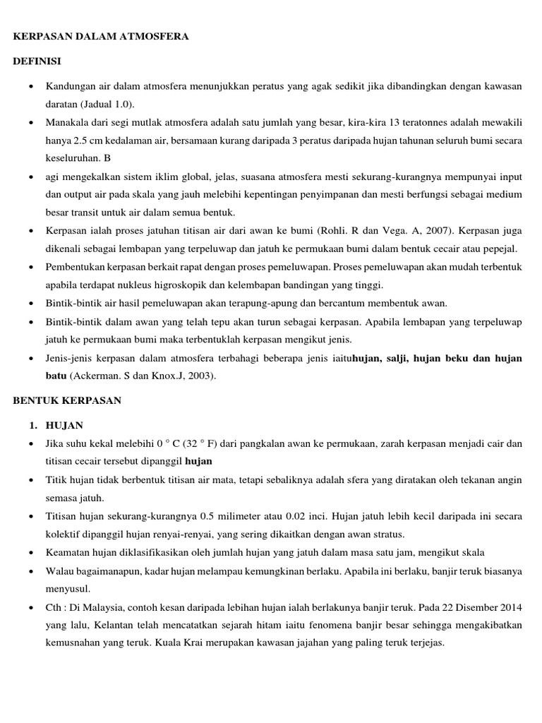 Exam - Kerpasan Dalam Atmosfera | PDF