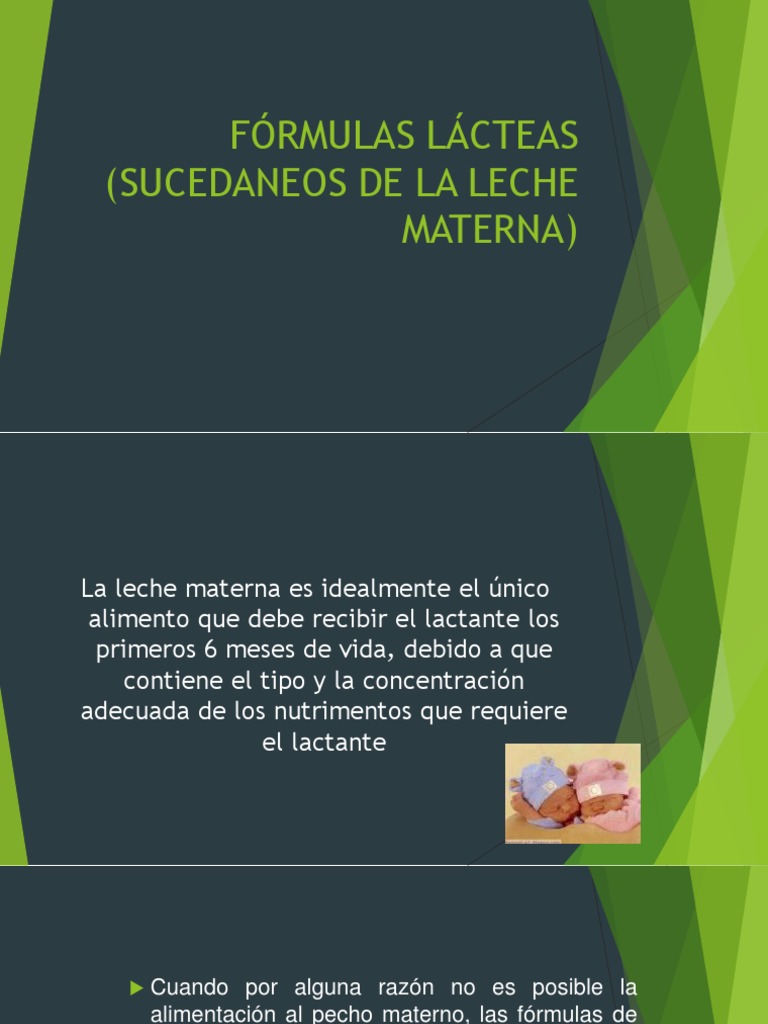Fórmulas Lácteas | PDF | Leche | Amamantamiento