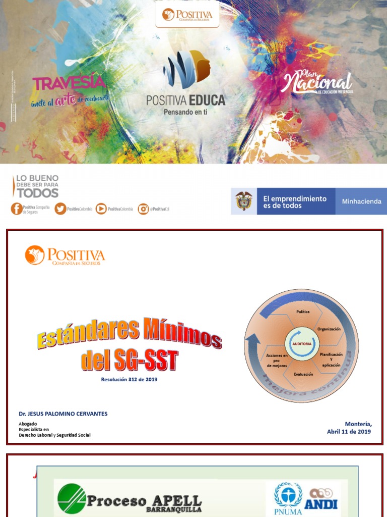 Nuevos Estandares Minimos Del SGSST - Res 312 de 2019 | PDF | Derecho laboral | Seguridad