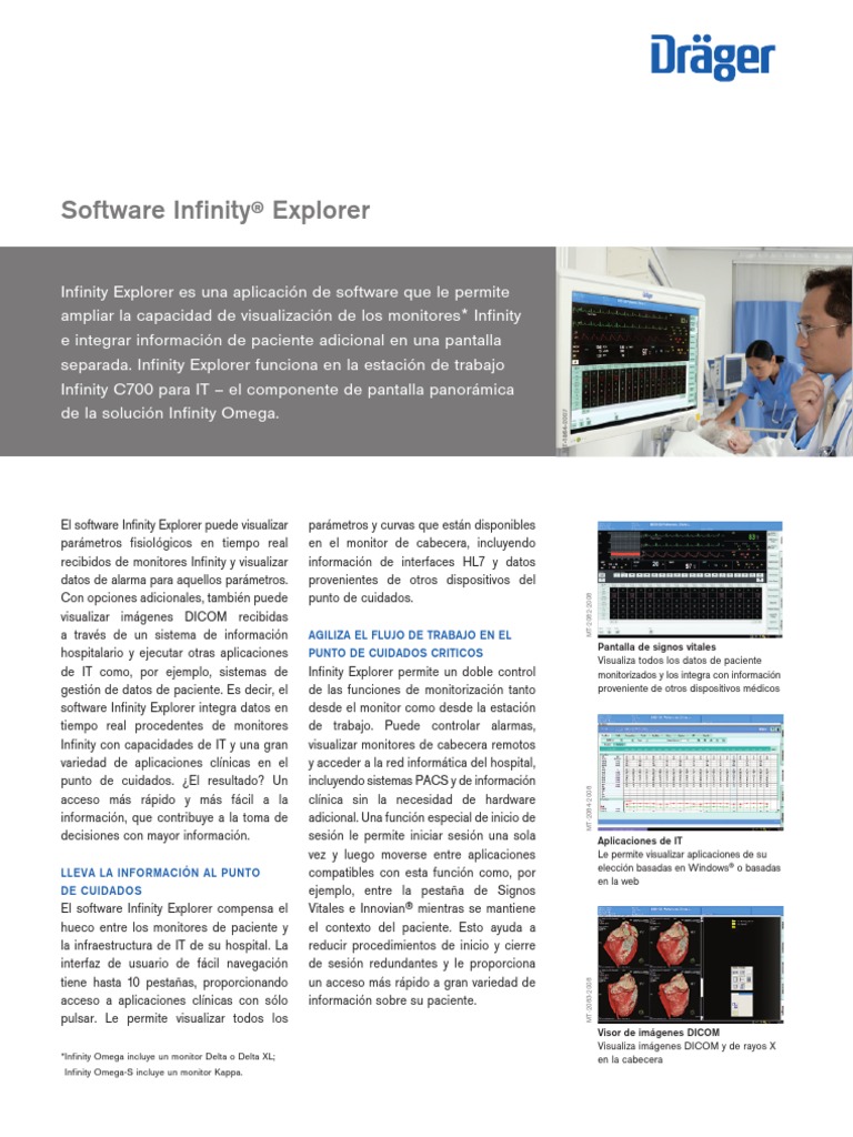 Dräger Software Infinity Explorer | PDF | Terminal de computadora | Monitor de computadora