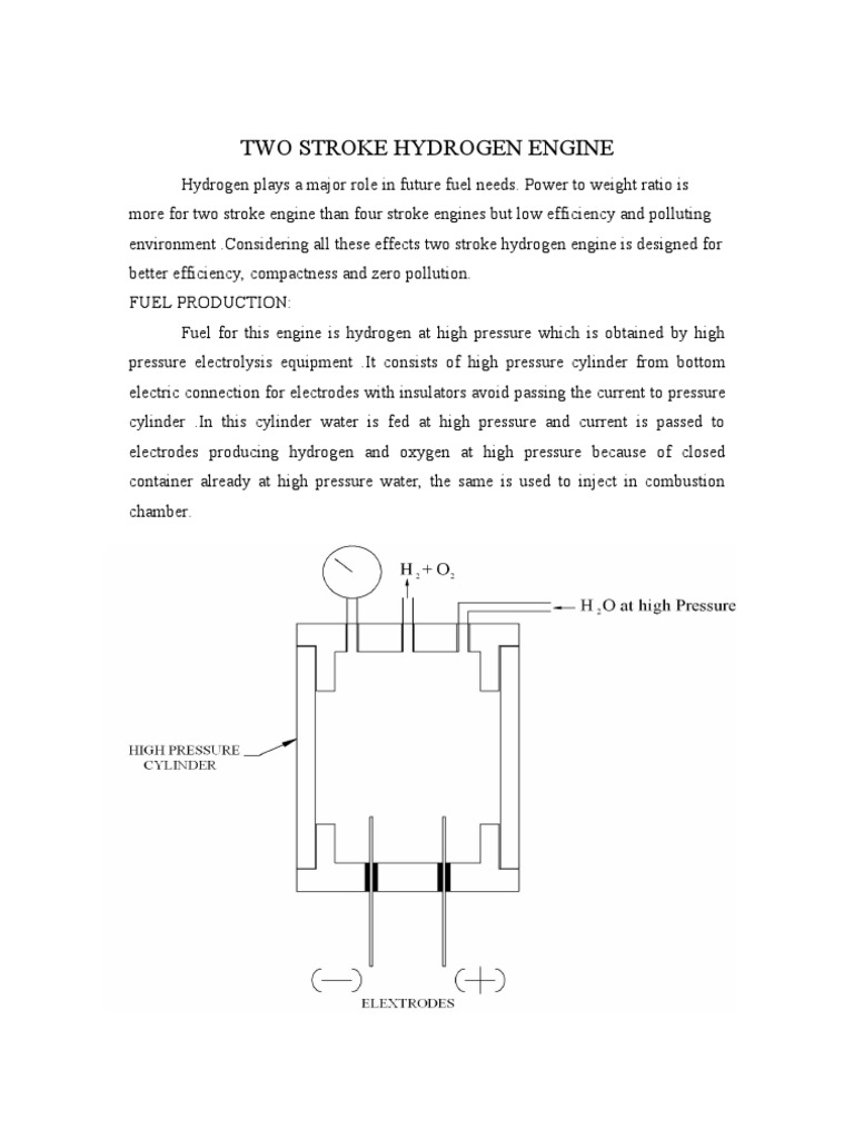 Two-Stroke Hydrogen Engine Overview | PDF | Internal Combustion Engine ...