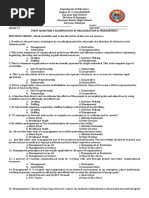 Grade 12 Organization and Management Week 1-3 | PDF | Goal | Human ...