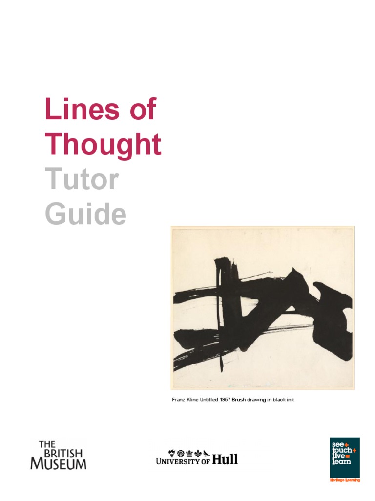 Lines of Thought - Drawings - Tutor Pack | PDF | Drawing | Thought