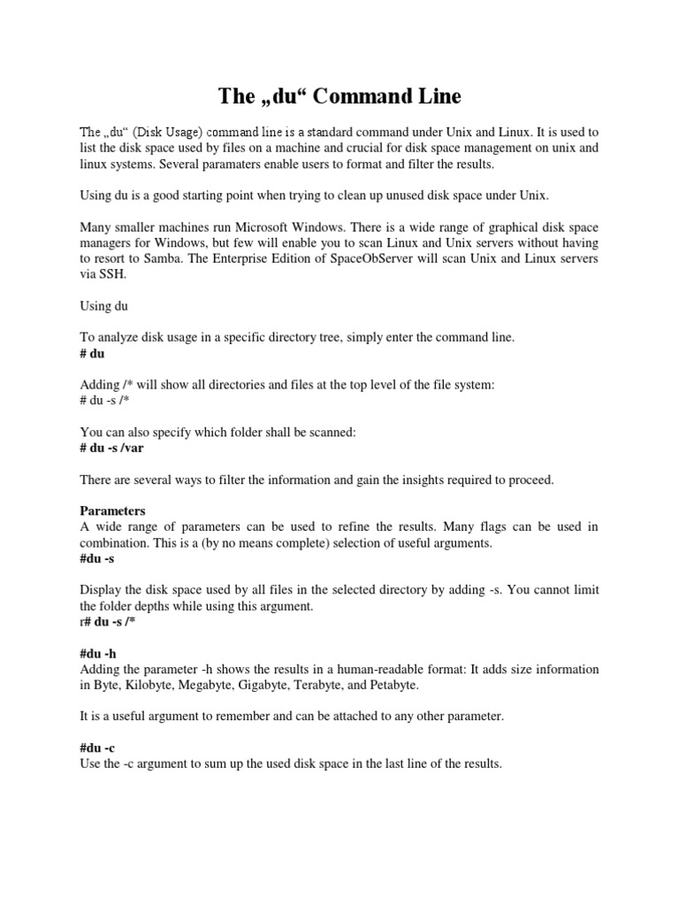 Commands To Check Memory Usage On Linux Pdf Computer File File System