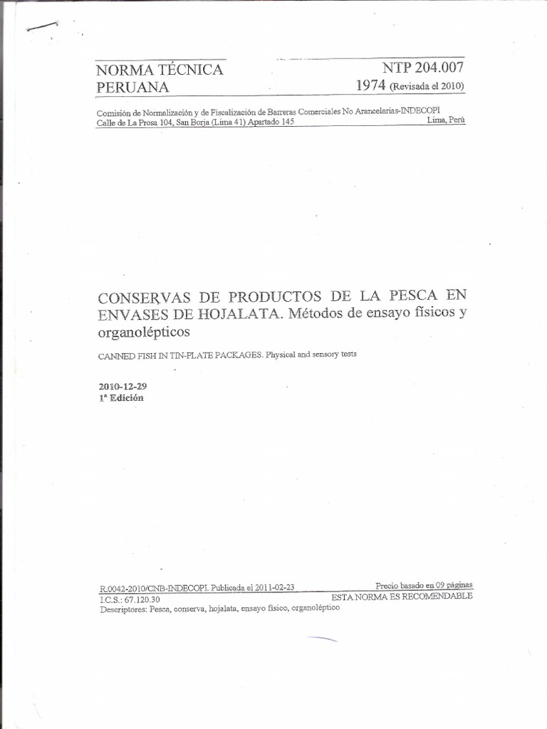 NTP 204.007 | PDF
