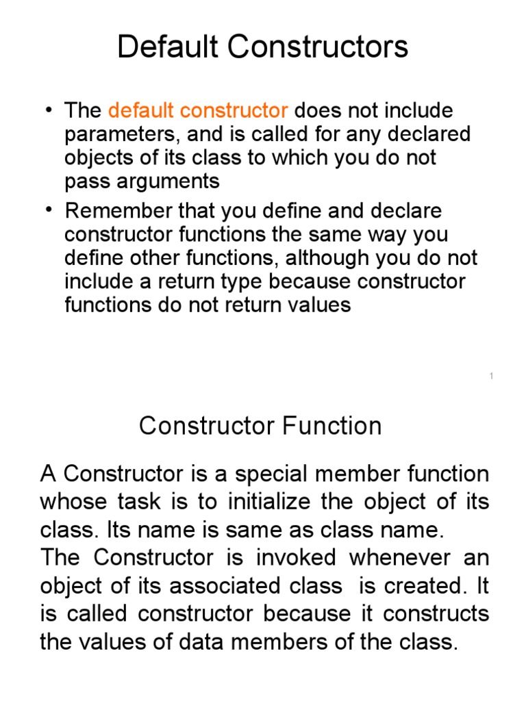 Constructors | Download Free PDF | Programming | Constructor (Object ... Constructors | Download Free PDF | Programming | Constructor (Object ...
