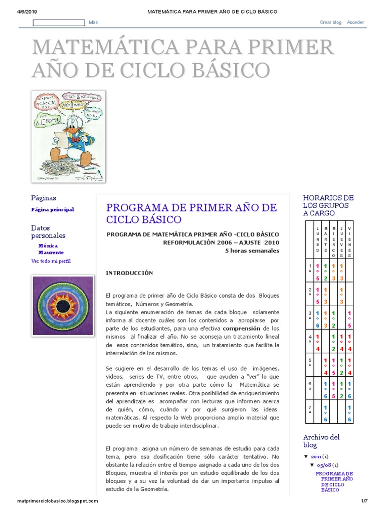 Matemática Primer Año Ciclo Básico | PDF | Ajedrez | Geometría