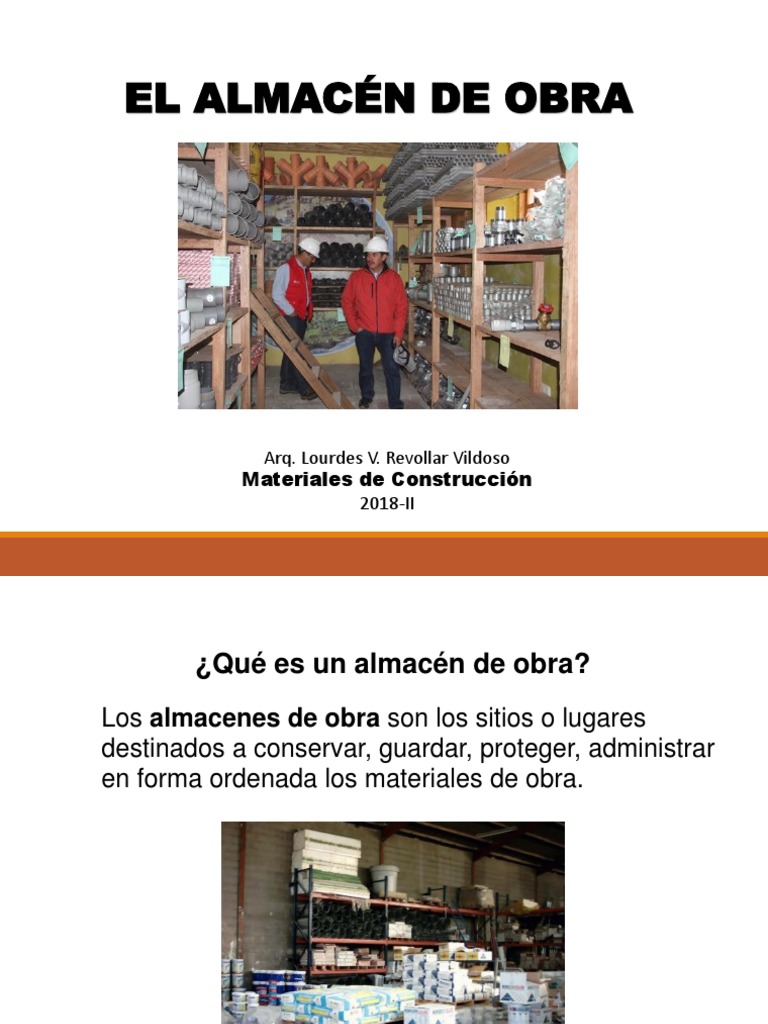 Almacen de Obra | PDF | Hormigón | Logística