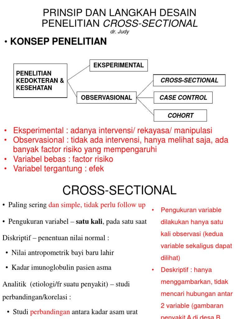 Penelitian Cross Sectional | PDF