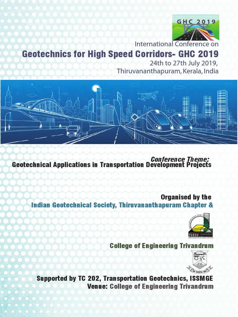 Geotechnics For High Speed Corridors-GHC 2019 | PDF | Geotechnical ...