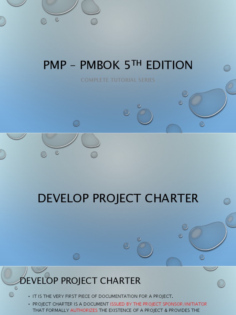 PMP - Pmbok 5 Edition: Complete Tutorial Series | PDF | Project ...