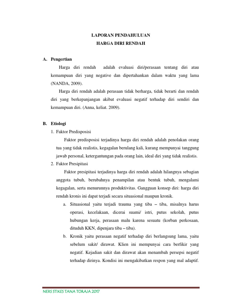 Harga Diri Rendah | PDF