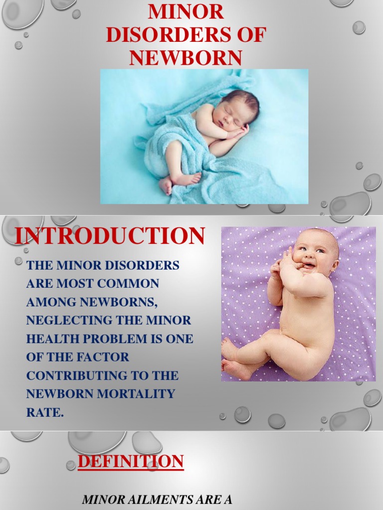 Minor Disorders of N.B Final | PDF | Infants | Candidiasis