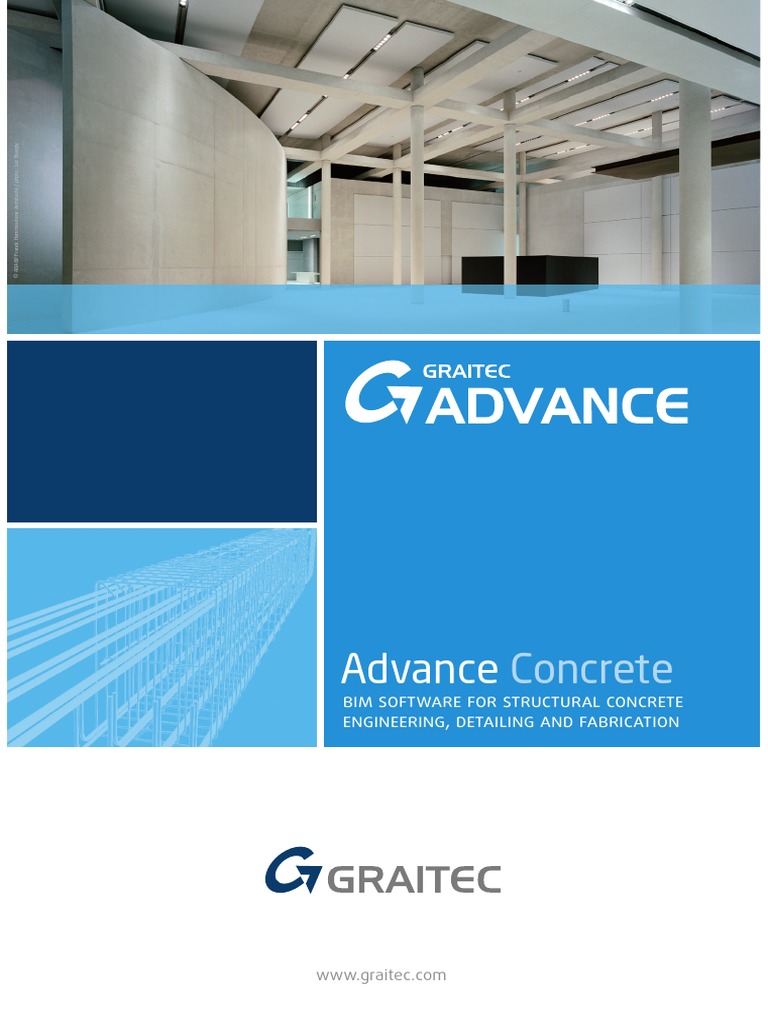 Graitec Advance Concrete Brochure en PDF | PDF | Auto Cad | Autodesk Revit