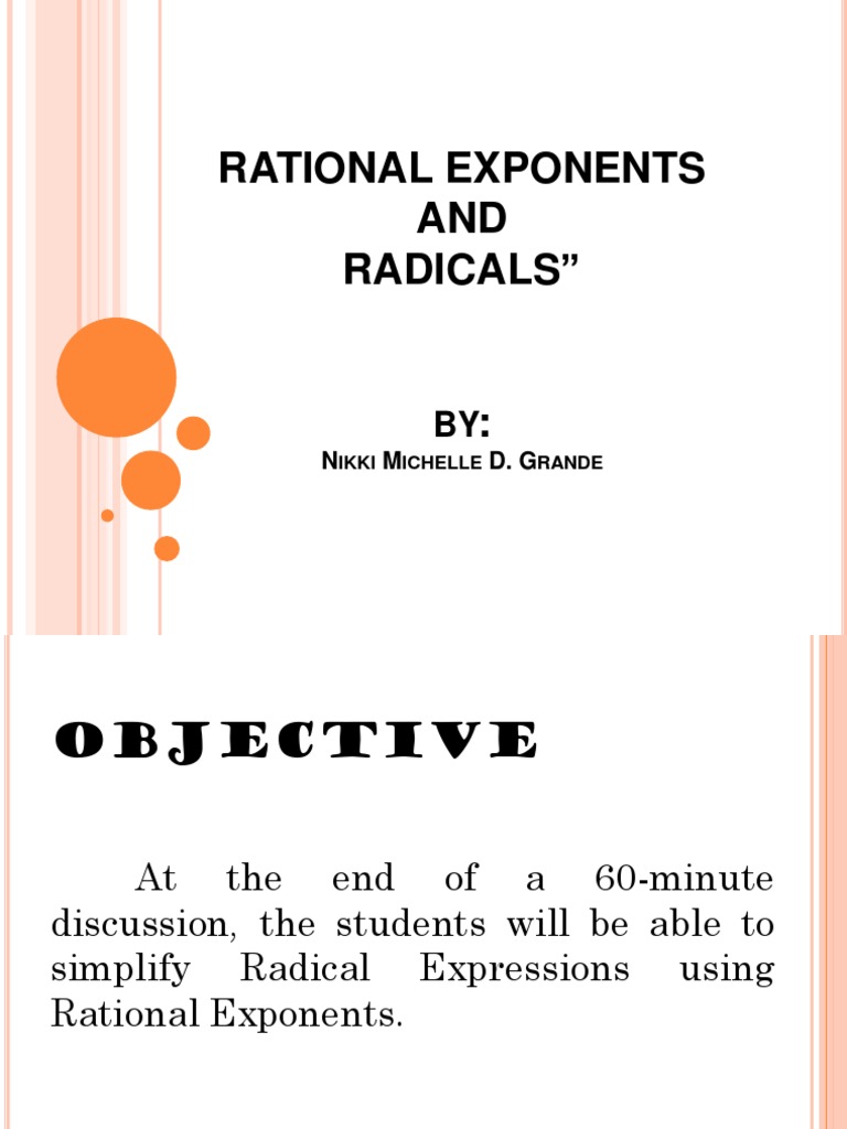 Simplifying Radical Expressions | PDF | Teaching Methods & Materials