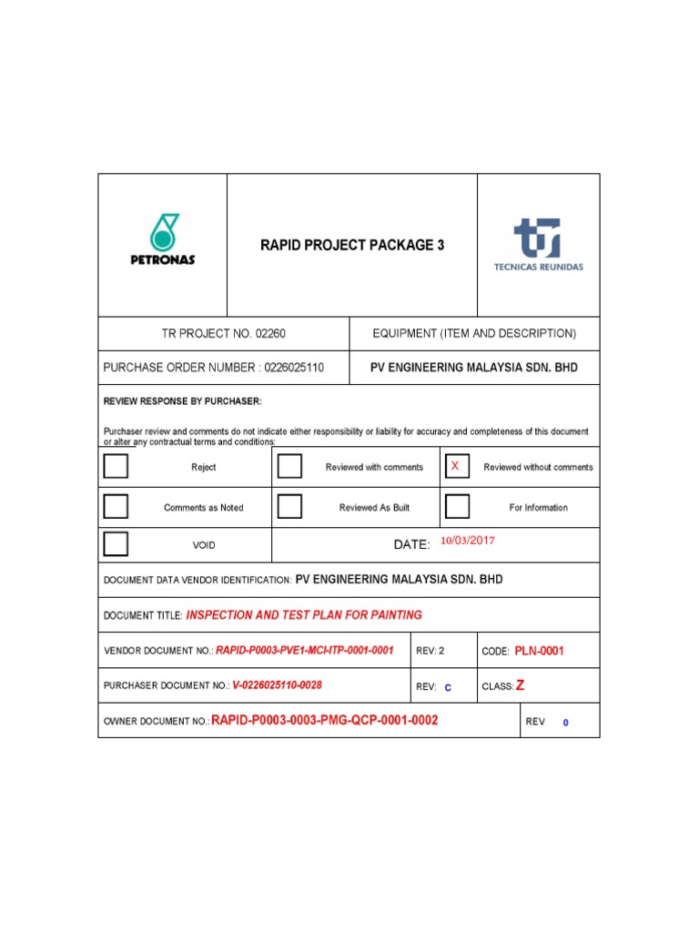 Itp Painting | PDF | Adhesive | General Contractor