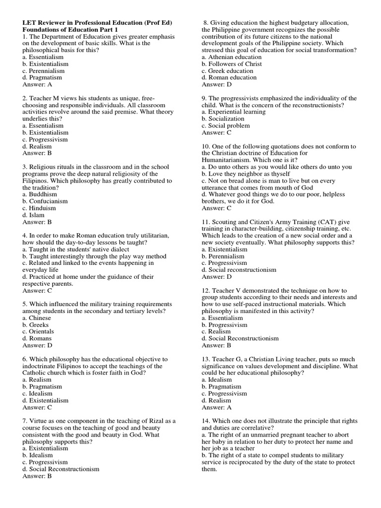 Gen Ed Prof Ed Reviewer | PDF | Thought | Developmental Psychology