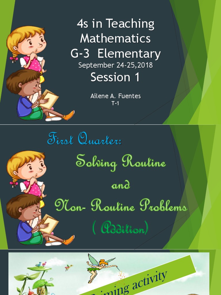 4s in Techng Math 2nd Day | PDF | Books | Cognition