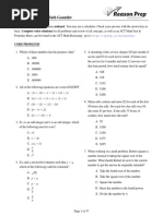 ACT Math Formula Reference Guide | PDF | Square Root | Area