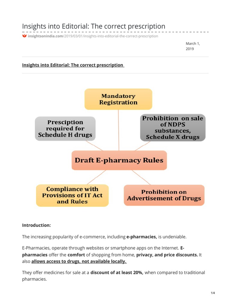 Prescription drug regulation and e-pharmacies | PDF | Pharmacy ...