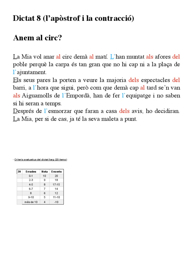 Dictat Apòstrof PDF | PDF