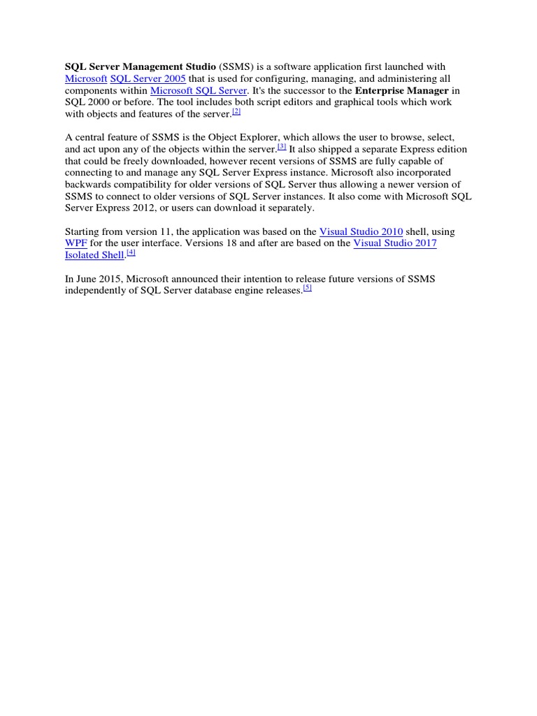 Microsoft SQL Server 2005 Microsoft SQL Server | PDF | Data Management Software | Microsoft Software