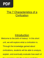 6 Characteristics of Civilization | PDF