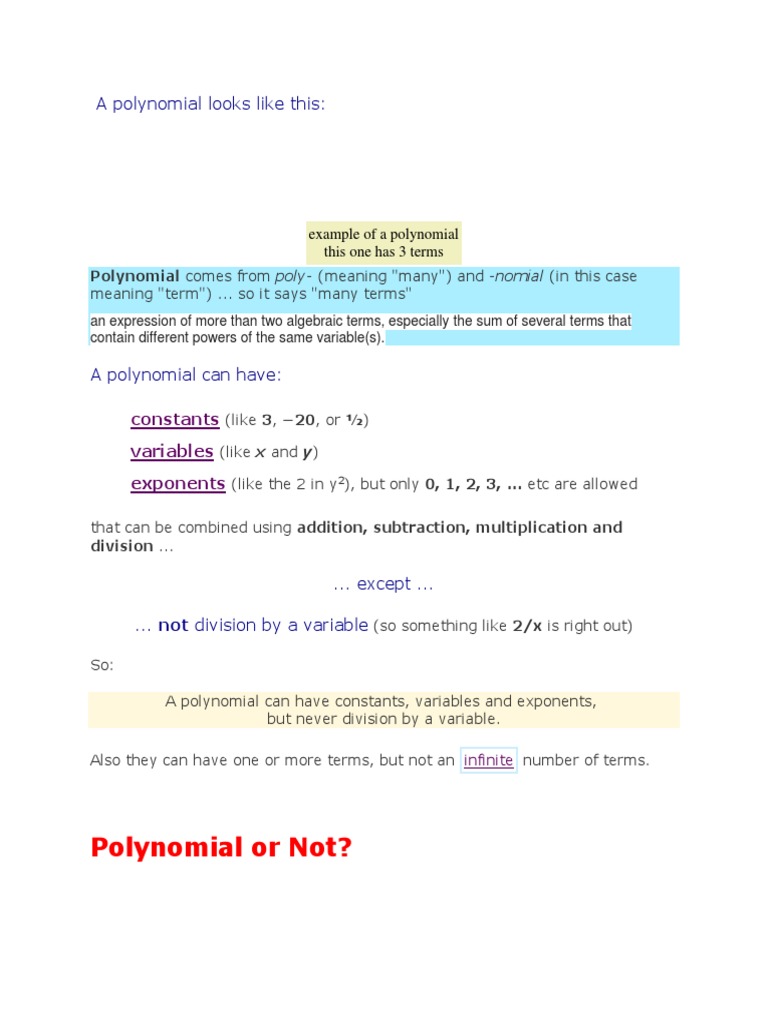 Math Ass | PDF | Polynomial | Algebra