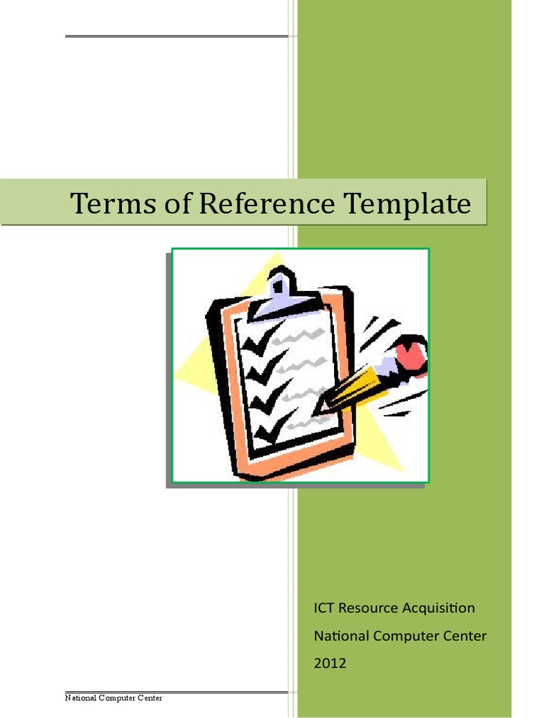 Term of Reference | PDF | Project Management | Computer Network
