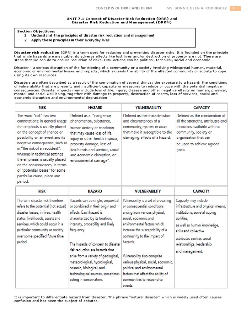 DRRR G11 | PDF | Disaster Risk Reduction | Hazards