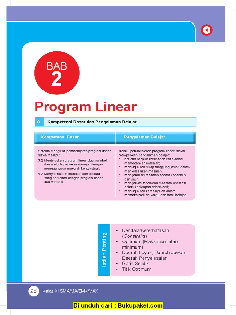 Bab 2 Program Linear | PDF