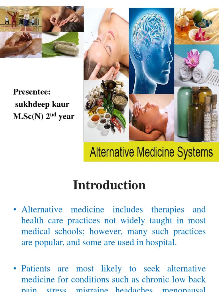 Alternative System of Medicine | PDF | Alternative Medicine ...