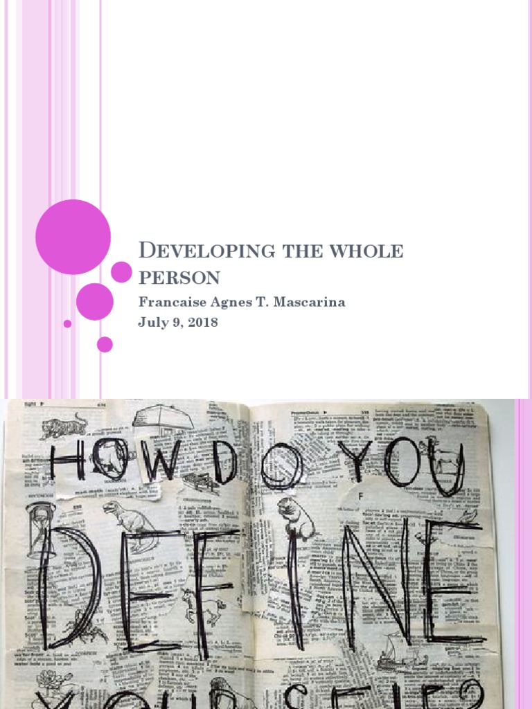 Developing The Whole Person | PDF | Self | Neuropsychology