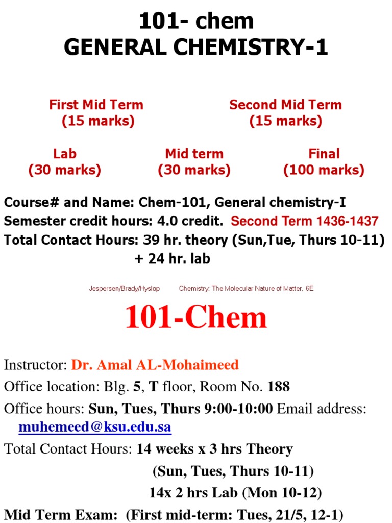 101 Chem | PDF | Mole (Unit) | Celsius
