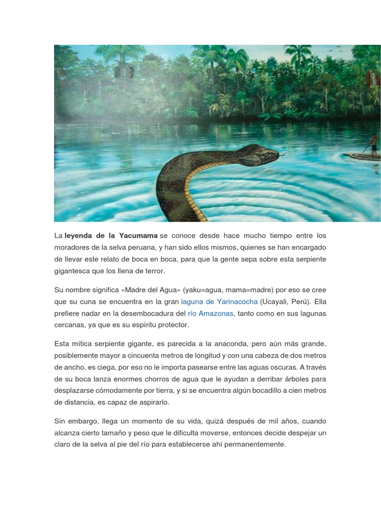 La Leyenda de Yacumama | PDF