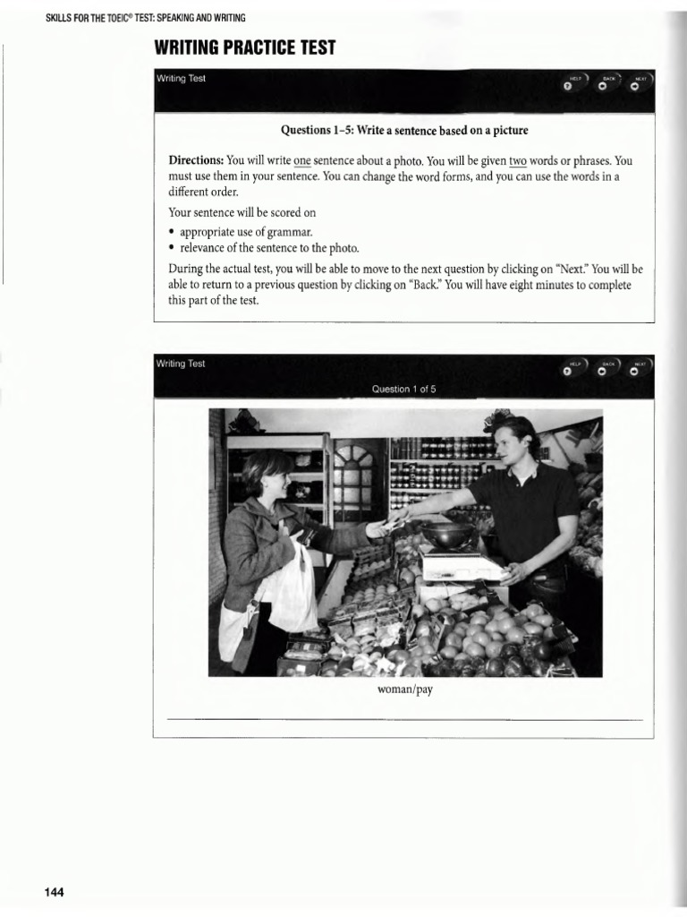 (Practice Test) Writing Test | PDF | Human Communication | Linguistics