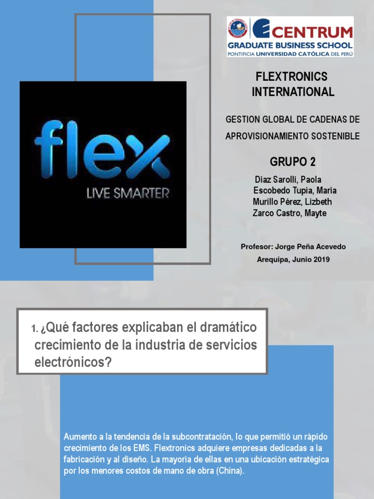 Grupo 2 Caso Flextronics | PDF | Fabricante Original de Equipo | Outsourcing