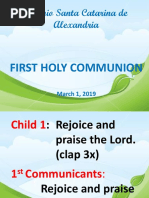 First Holy Communion (A5 Booklet) | PDF | Mass (Liturgy) | Eucharist