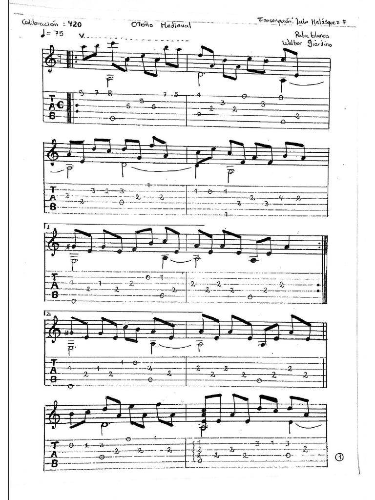 Otoño Medieval (Tabs_partituras)