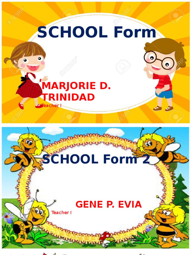 School Form 1: Marjorie D. Trinidad | PDF