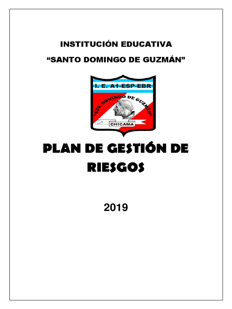Plan Gestion de Riesgos | PDF | Defensa Civil | Temblores