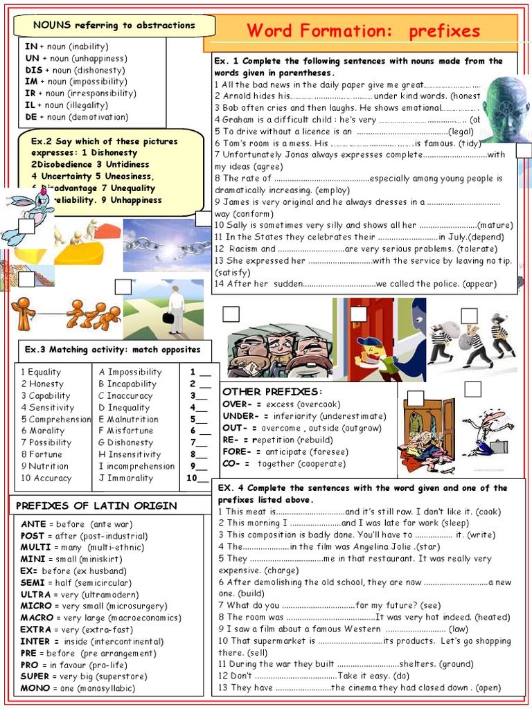 Word Formation Prefixes | PDF | Linguistic Morphology | Linguistics