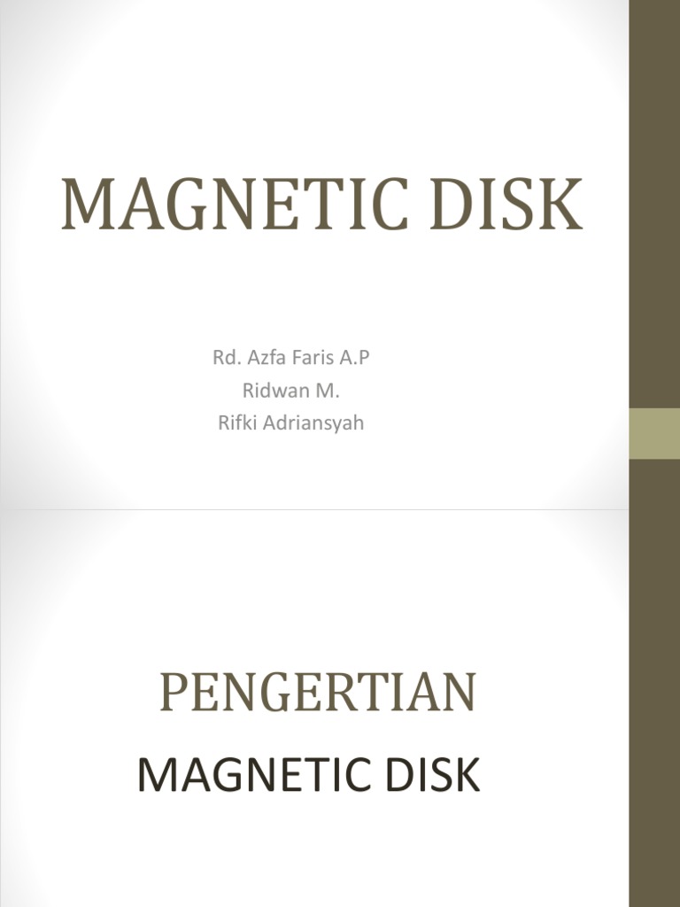 Panduan Dasar Disk Magnetik | PDF