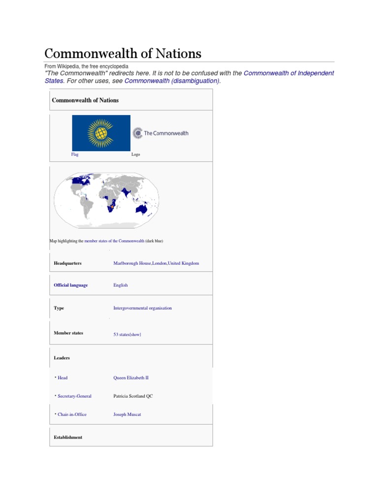 Common Wealth | Download Free PDF | Commonwealth Of Nations | Dominion