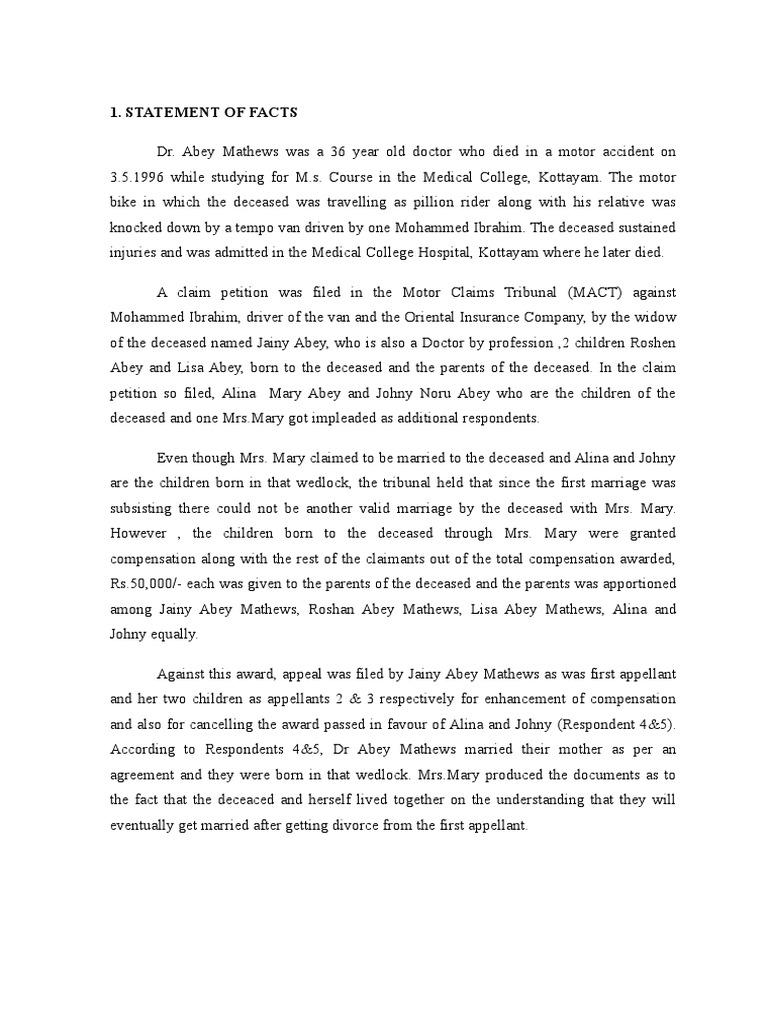 10 - Fact of The Case | PDF | Justice | Crime & Violence