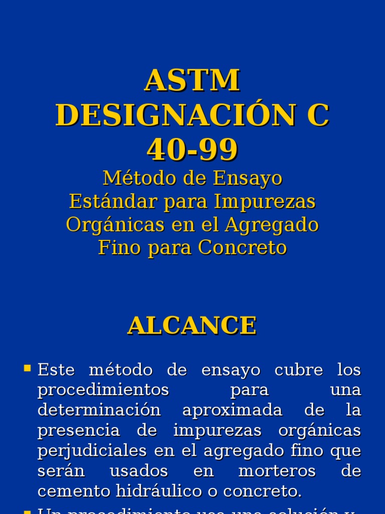 Norma 12, Astm C 40-99 | PDF | Lentes | Color