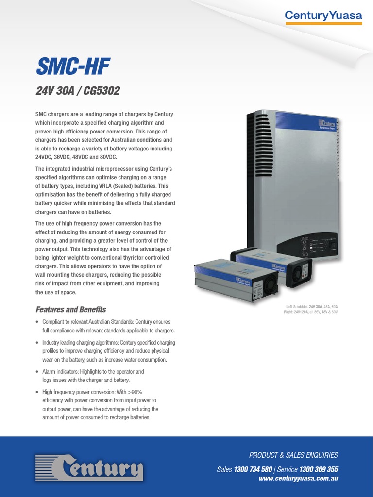 SMC HF 24V 30a | PDF | Battery Charger | Manufactured Goods